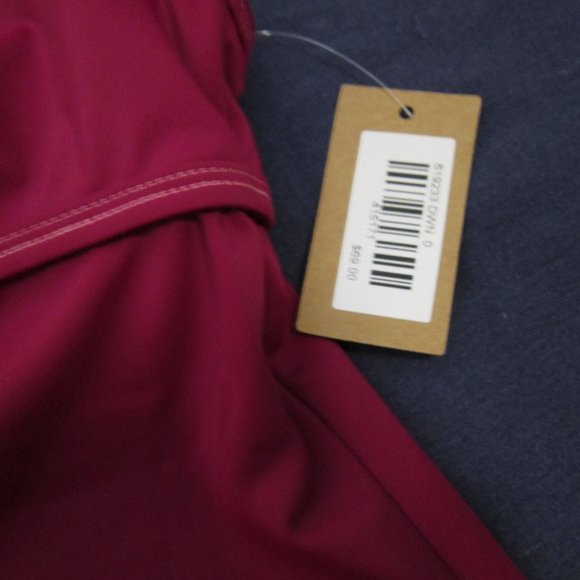 Title nine | Swim | Maroon Swim Tankini Top High Neck Strappy Back ...